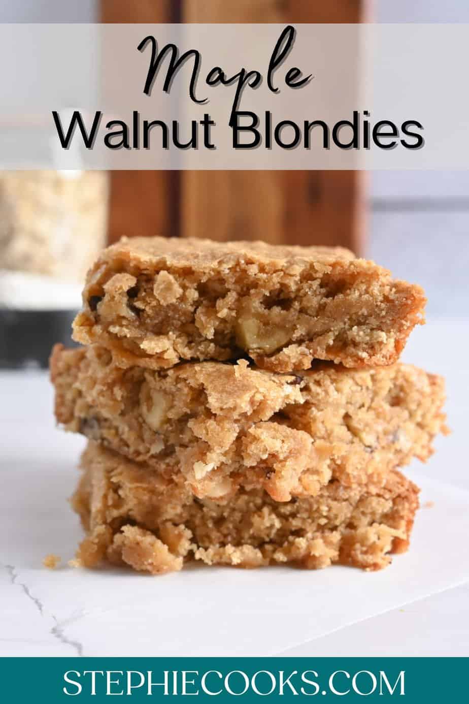 Maple Walnut Blondies: Easy and Delicious Fall Treat