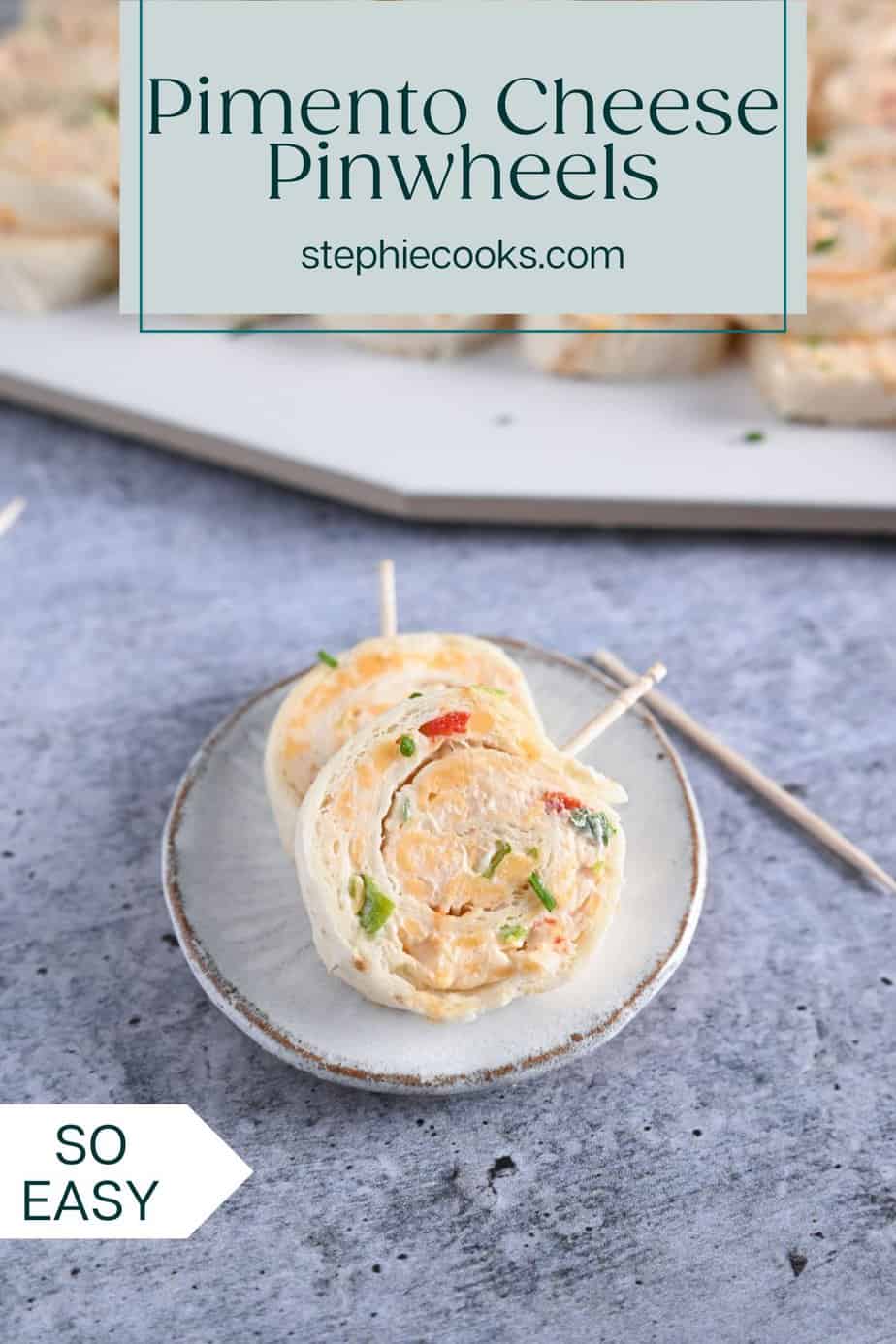 Pimento Cheese Pinwheels | Stephie Cooks