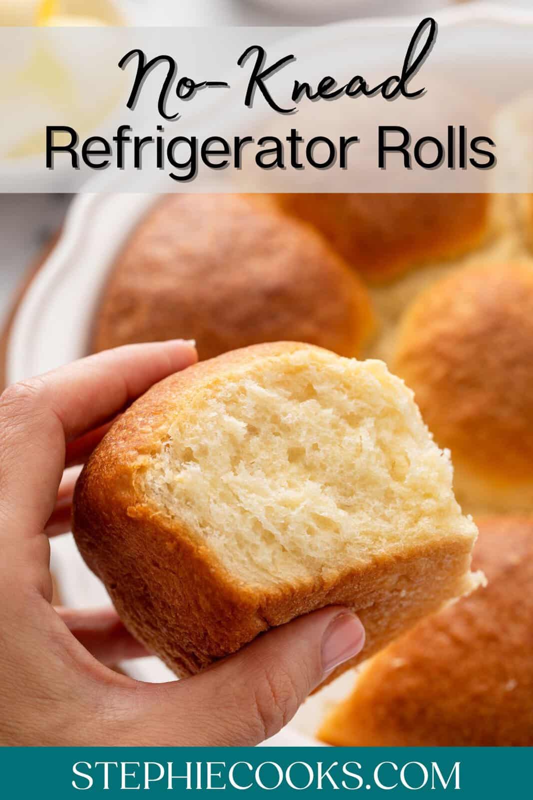 Fluffy No-Knead Refrigerator Rolls | Stephie Cooks