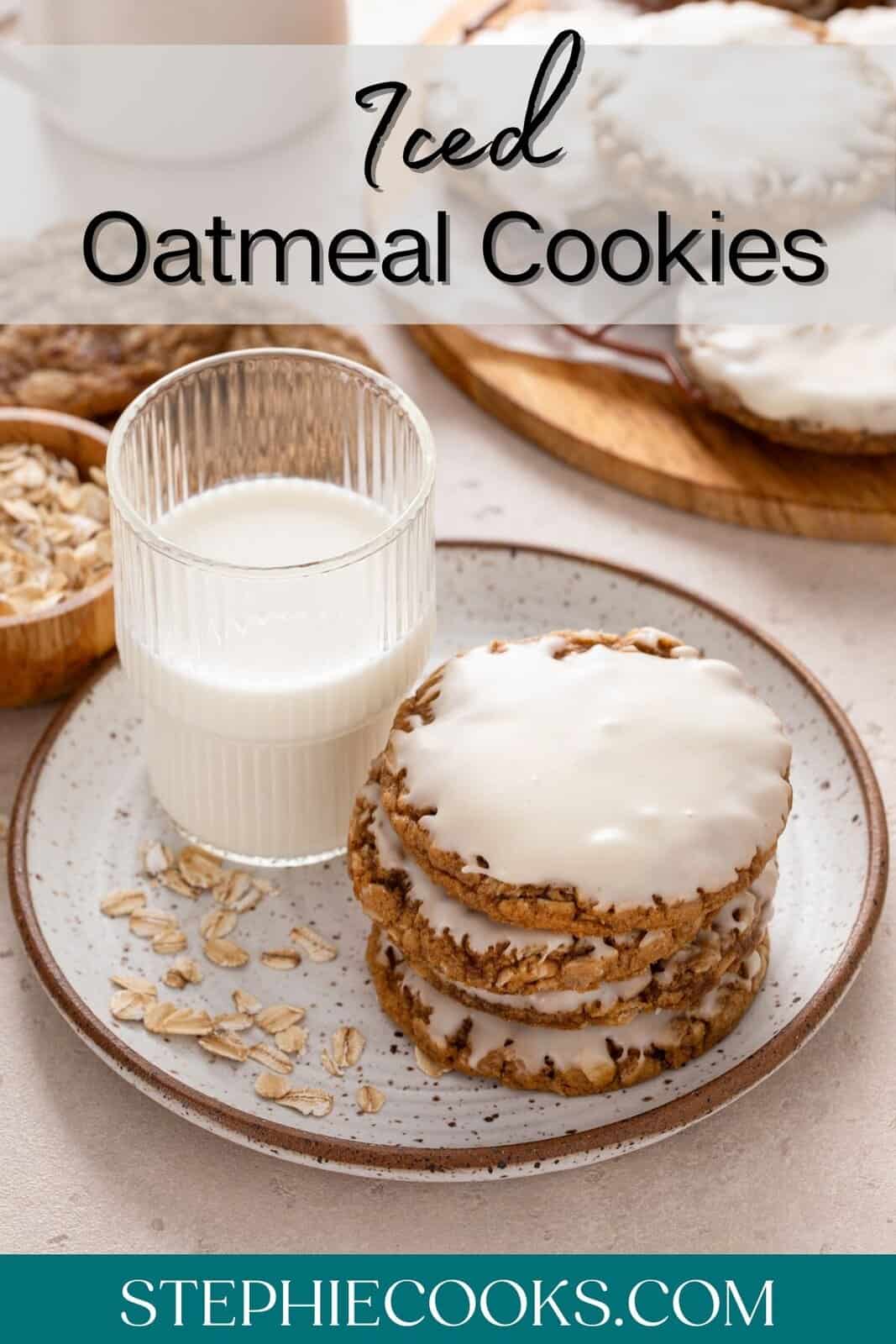 Iced Oatmeal Cookies